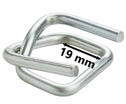 Metalen Gespen, 19mm, type B6 voor omsnoeringsband | JIP SNEL